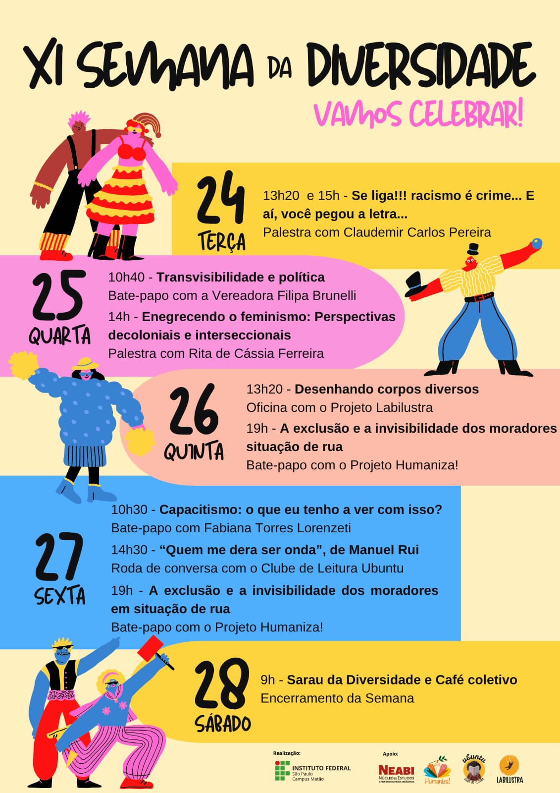 XI Semana da Diversidade do IFSP - Campus Matão "Vamos celebrar ...